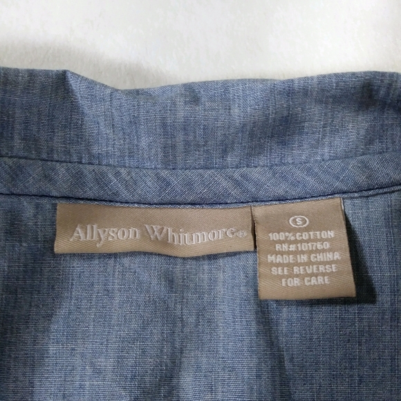 Allyson Whitmore | Jackets & Coats | Allyson Whitmore Vintage Chambray Utility Jacket | Poshmark